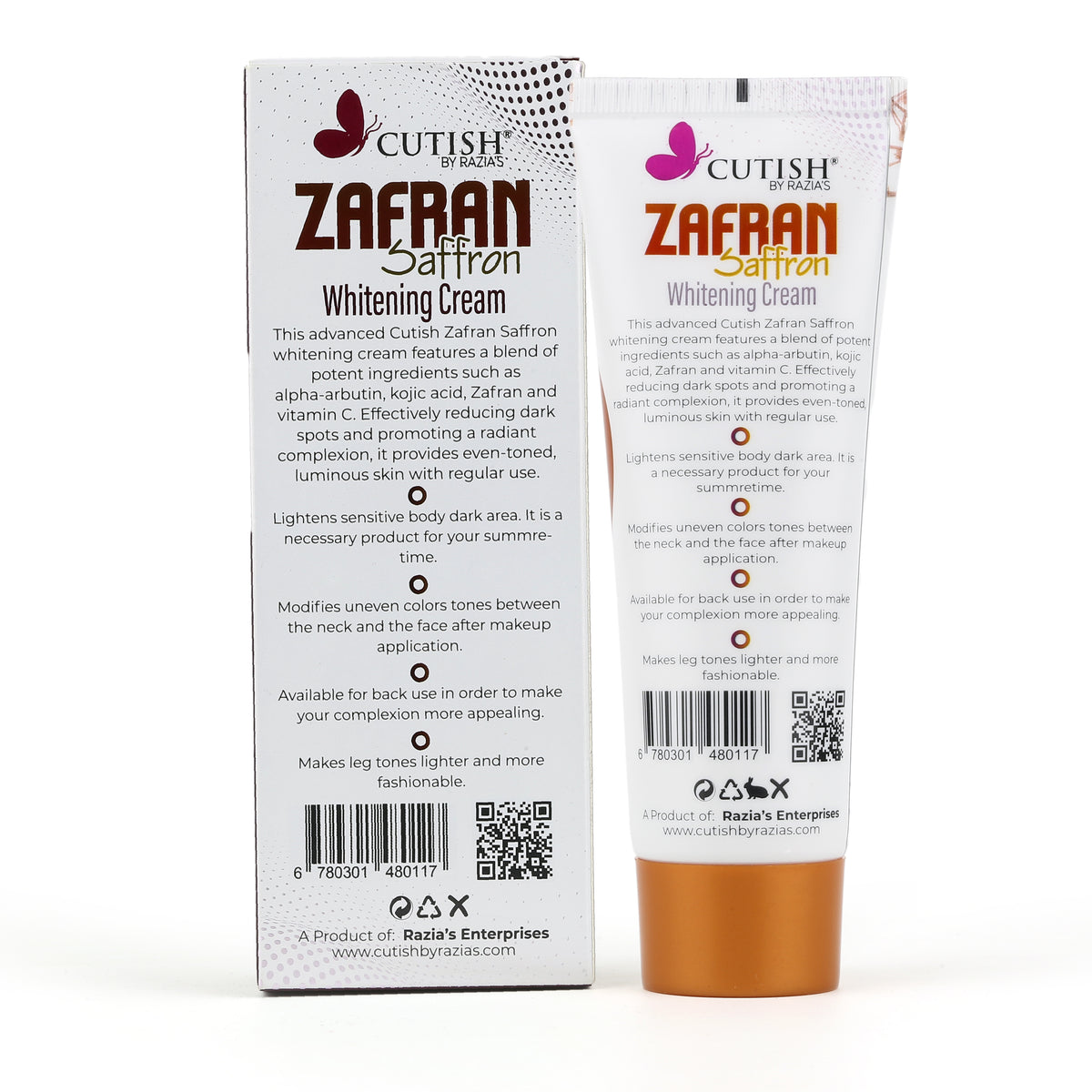 ZAFRAN WHITENING CREAM – www.cutishbyrazias.com
